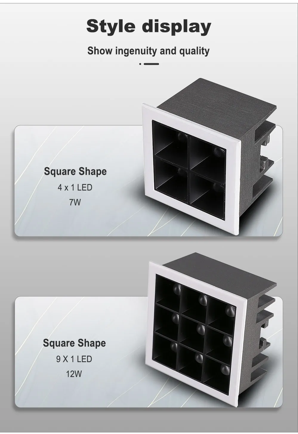 12w linear downlight