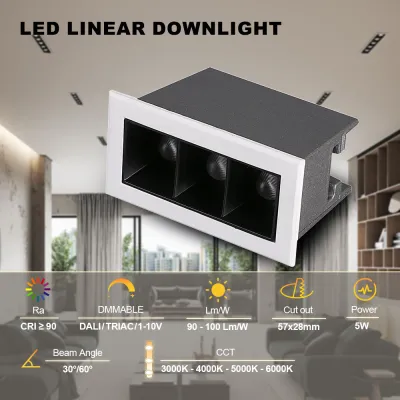 5w linear downlight