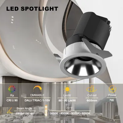 7W led spotlight