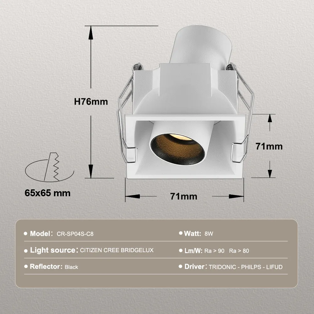 8W Tiltable LED Spotlight