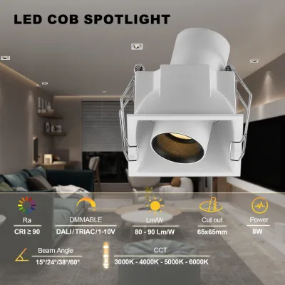 8W Tiltable LED Spotlight