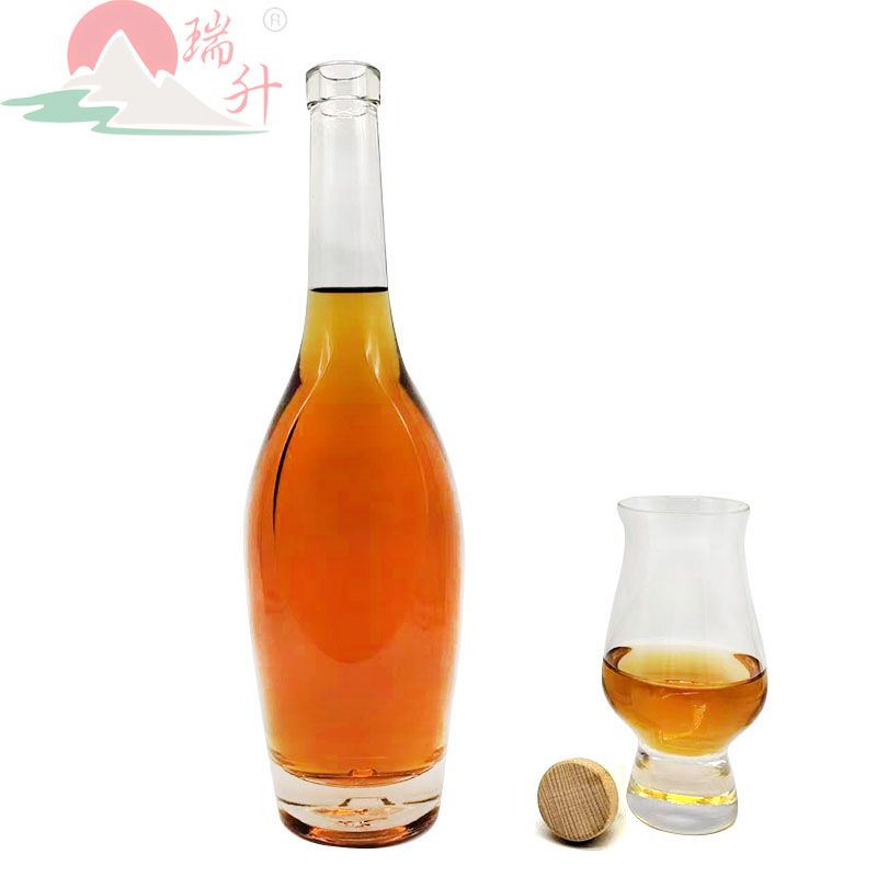 Custom 700ml Round Bottom Long Neck Vodka Glass Bottle - Durable & Leak ...