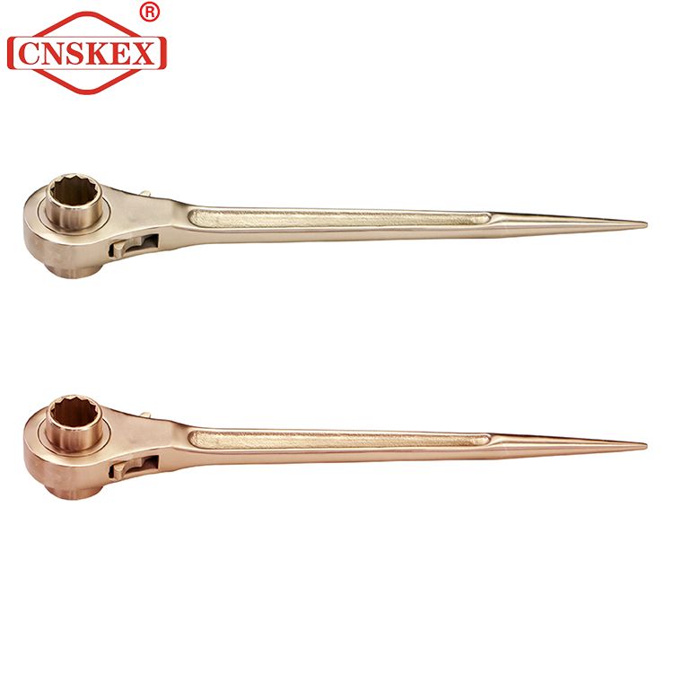 Non-sparking Double Ended Ratchet Wrench
