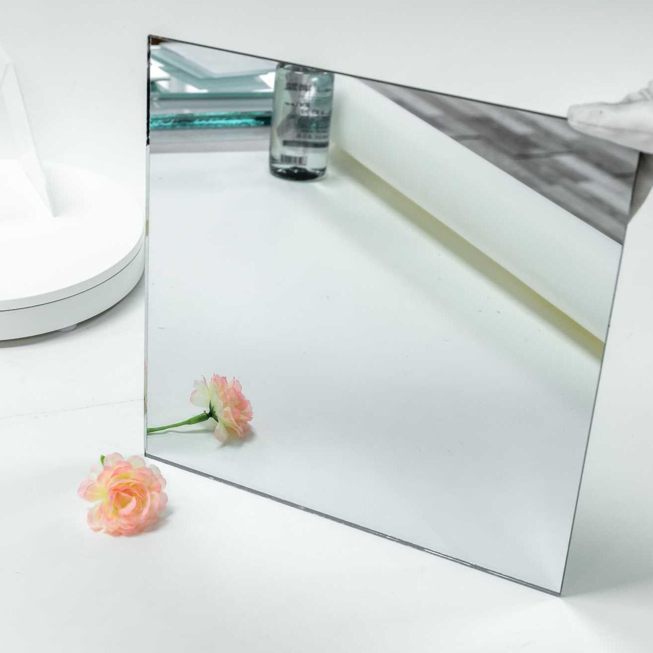 Aluminum and Silver Mirror