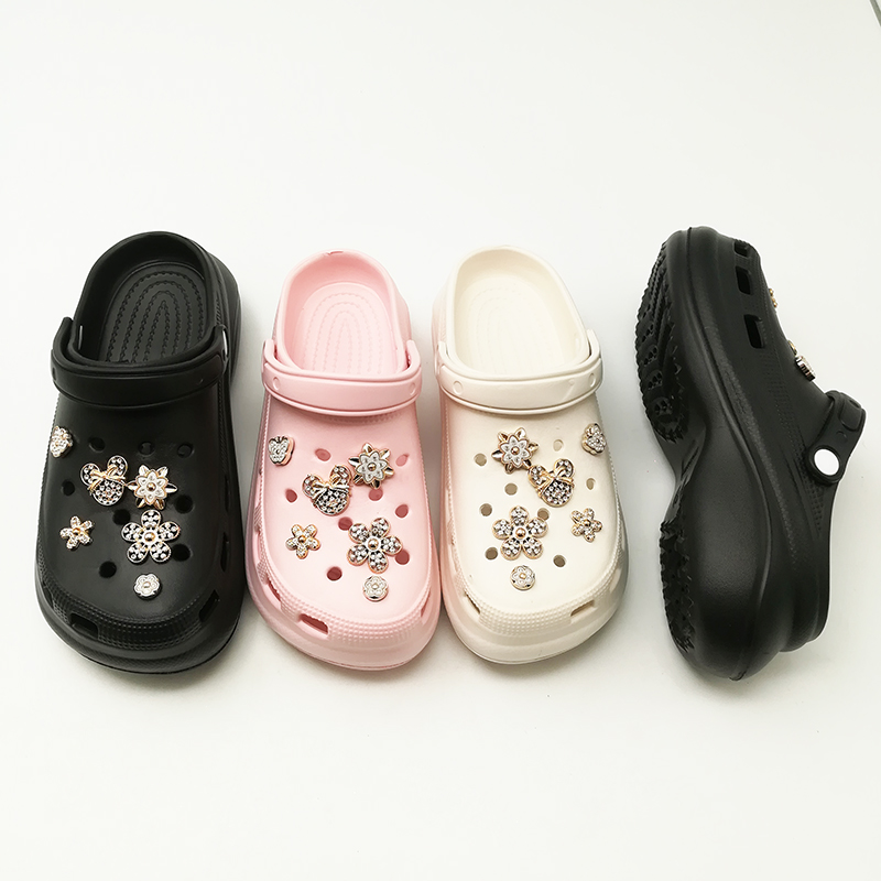 ladies crocs shoes， ladies clog shoes，chain uppers,crocs slippers for ...