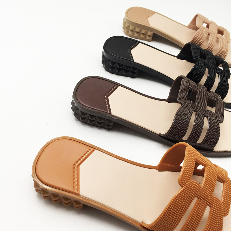 pvc outdoor slippers,pvc sole slippers,jelly shoes