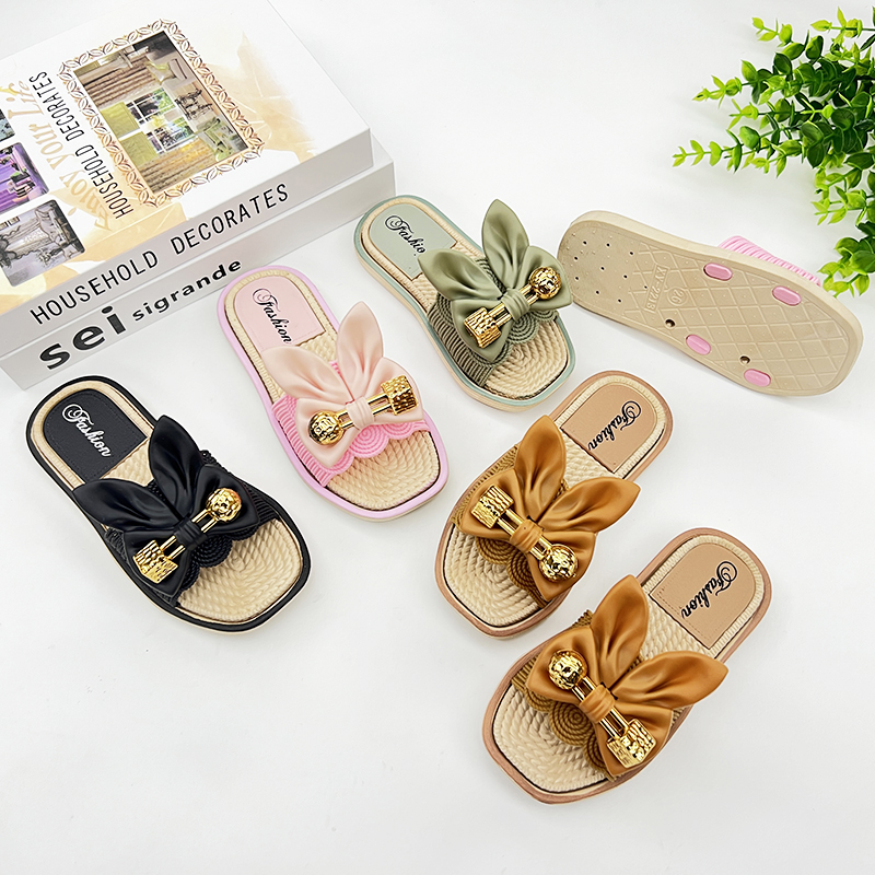 little girl slippers,New style bow girl slipper, outdoor slippers