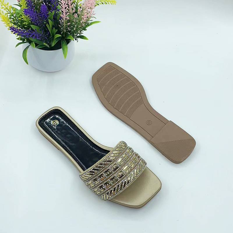 pvc diamond Slippers,Glam leather slippers ,new arrivals slippers