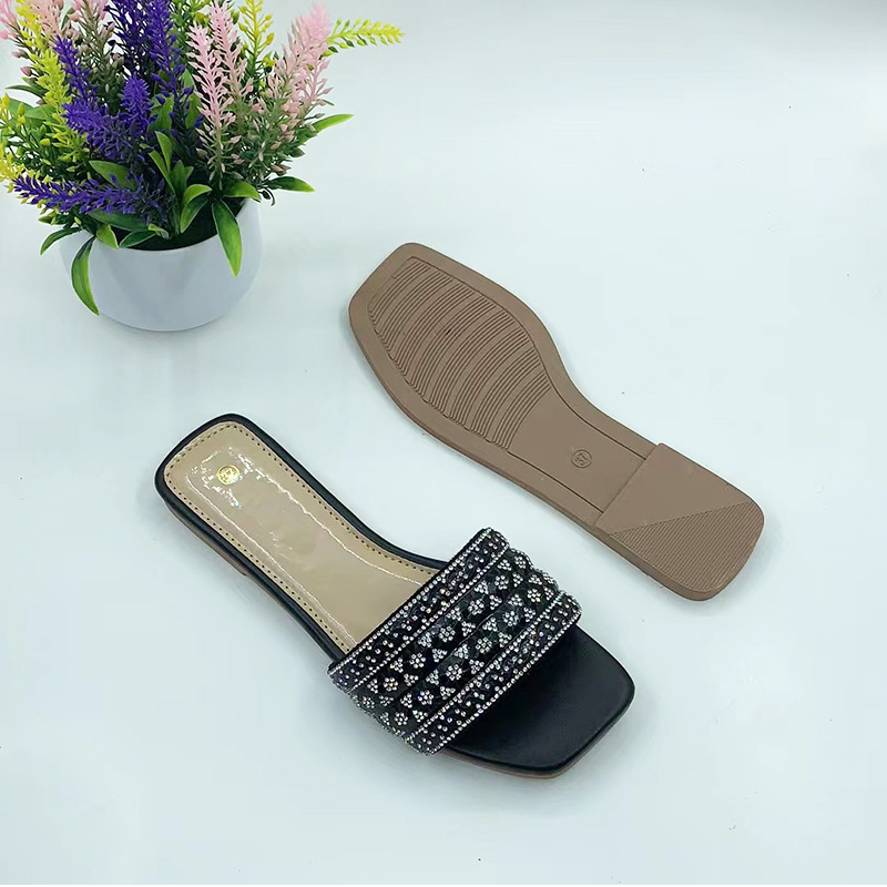 pvc diamond Slippers,Glam leather slippers ,new arrivals slippers