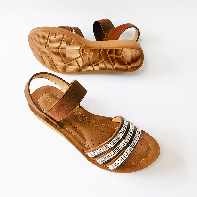 new style sandals,pu leather buckle double shoes,ladies sandals