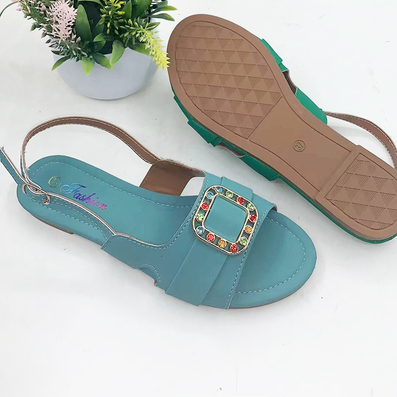 women flat slippers,sandals for women,trend leather flat sandals