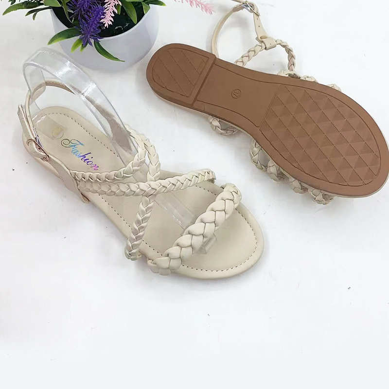 women flat slippers,sandals for women,trend leather flat sandals