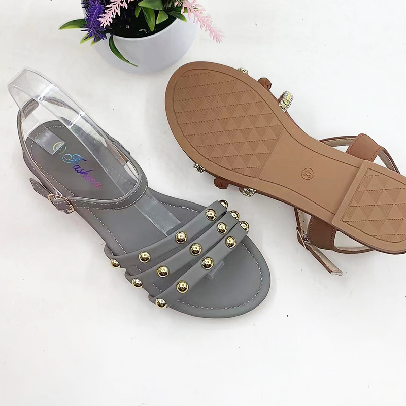 women flat slippers,sandals for women,trend leather flat sandals