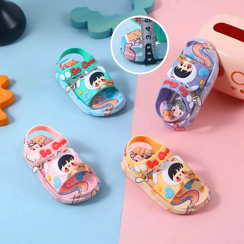 Drip molding sandals,sandals for kids girls, cartoon sandals kids
