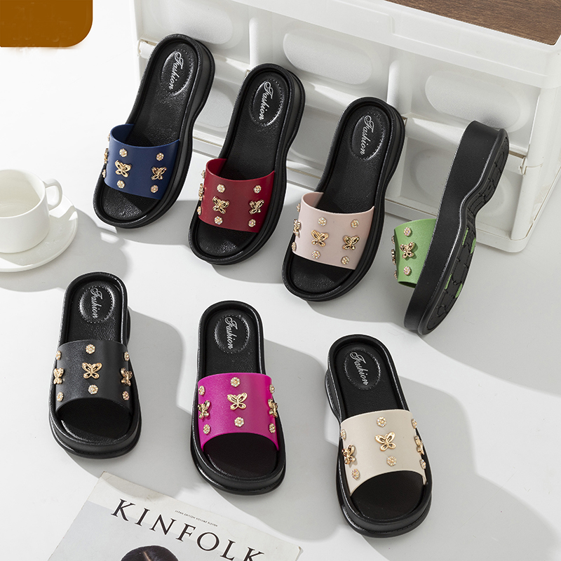 diamond wedge slippers,Crystal Slipper,Personalized slippers