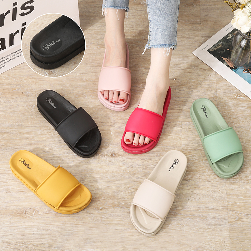 sole summer slippers,flat footwear women,plain slippers