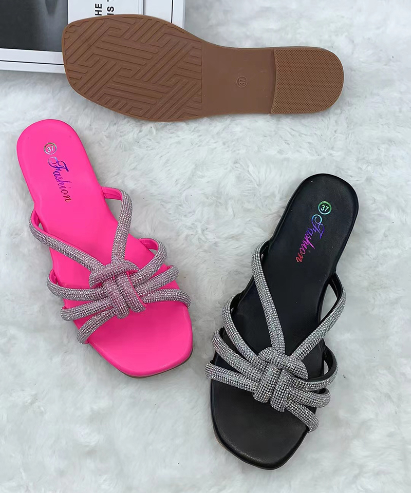 exquisite pvc slippers,ladies slippers leather, summer shoes