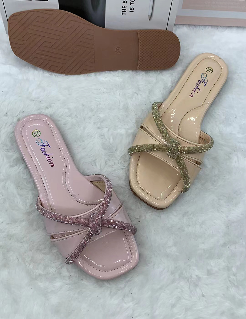 exquisite pvc slippers,ladies slippers leather, summer shoes