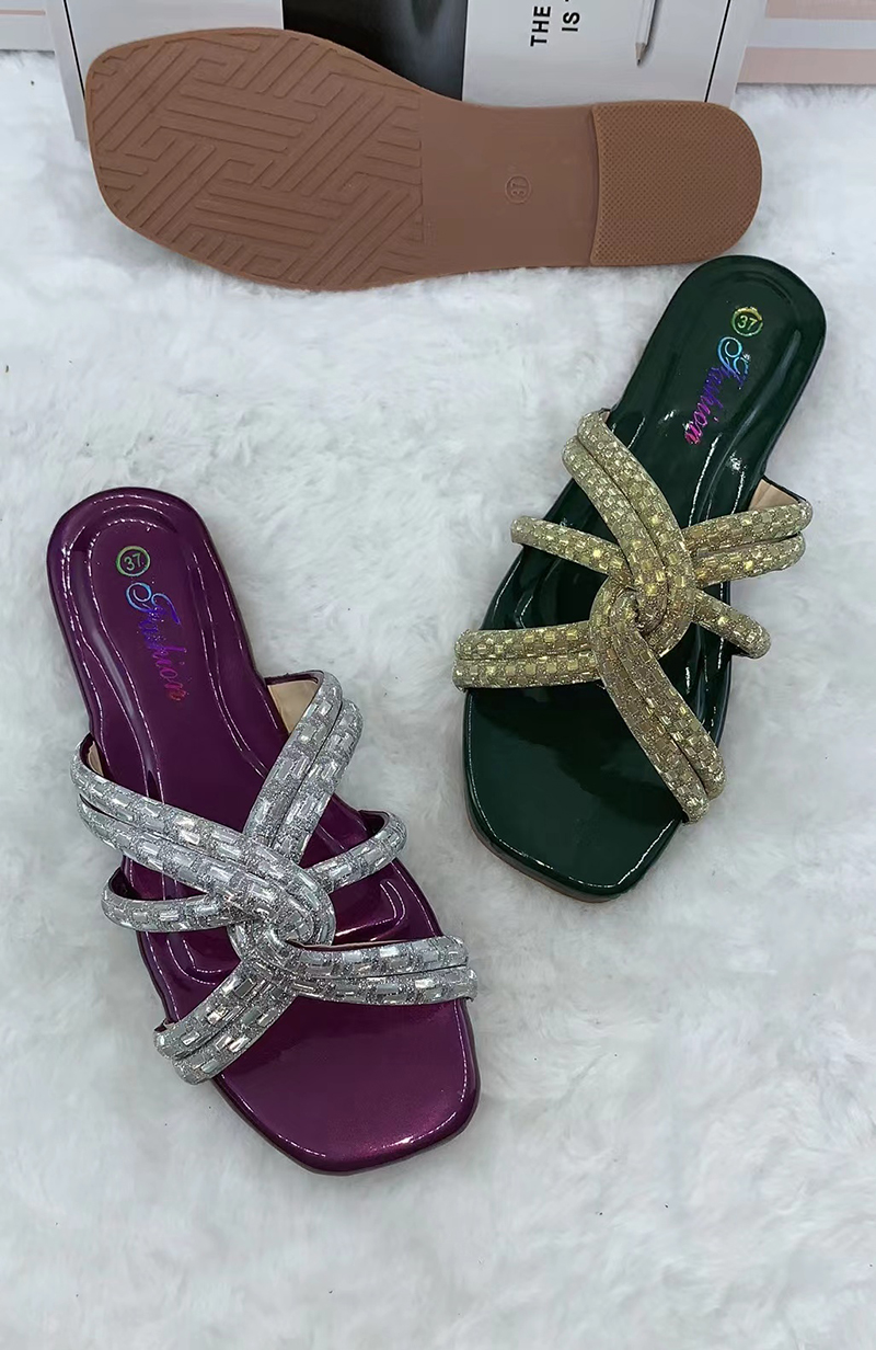 exquisite pvc slippers,ladies slippers leather, summer shoes