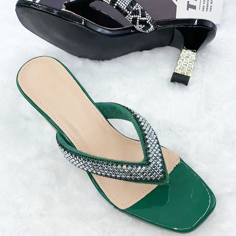 shining ladies slippers,trendy flip flops,high heels slippers