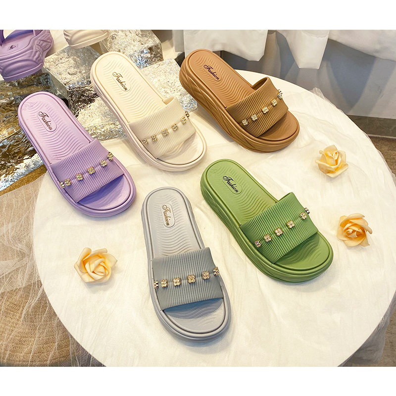 new styles slippers,summer color shoes,thick sole slippers