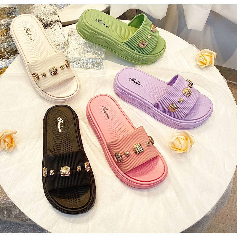 new styles slippers,summer color shoes,thick sole slippers