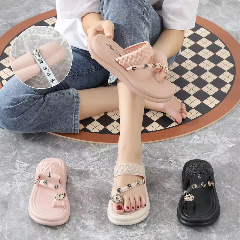 thick luxury slippers,good quality slippers,bead drill shoes