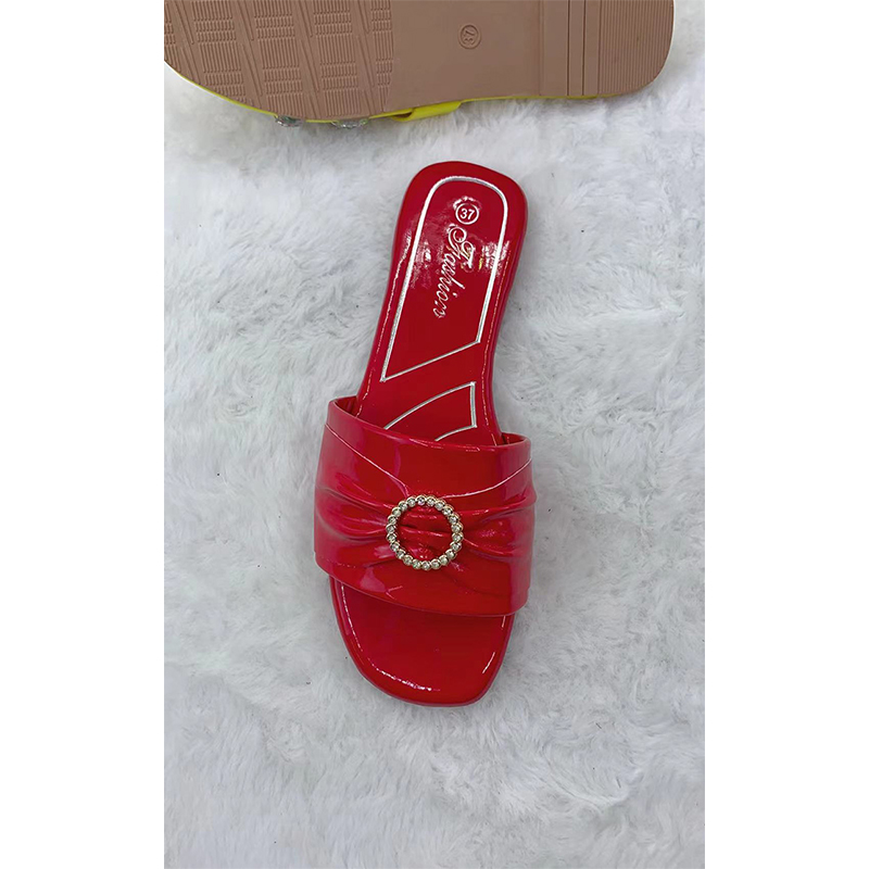 popular female slippers,shining flat slippers,summer trend slippers