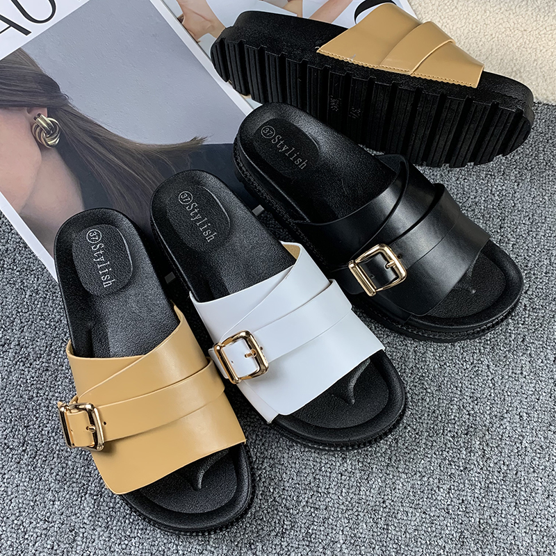 Fashionable Height Increase Slide Slippers