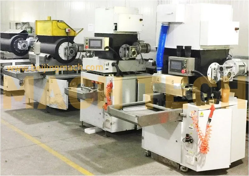 Automatic production line for friction materials