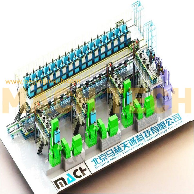 Automatic production line for friction materials