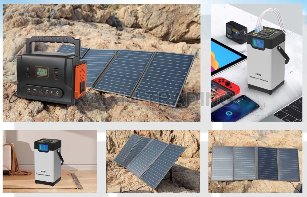 Small portable solar storage battery