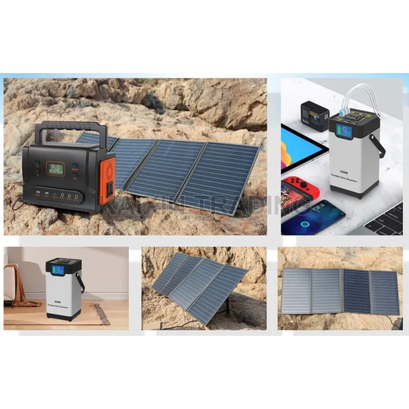 Small portable solar storage battery