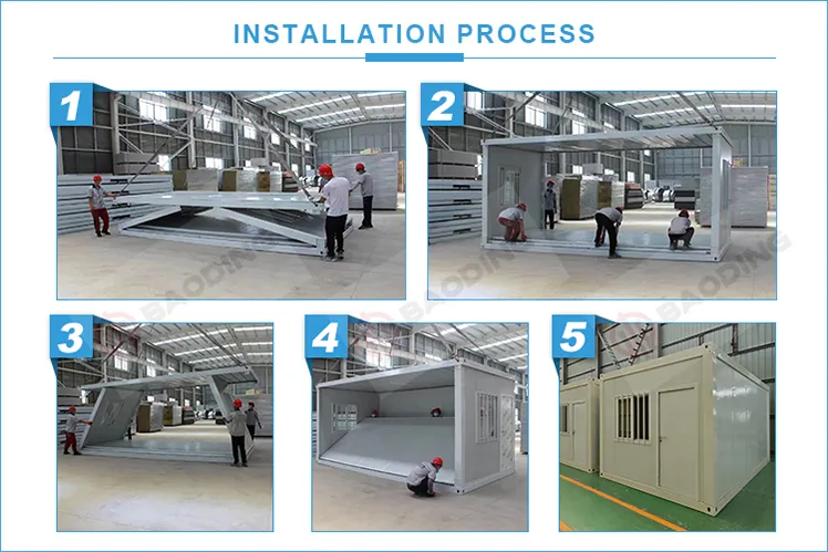 flat pack prefab container house office 20ft flat pack container house