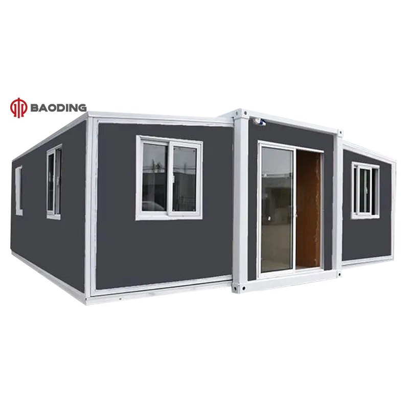 Prefabricated 40-foot container house with one kitchen and one bathroom