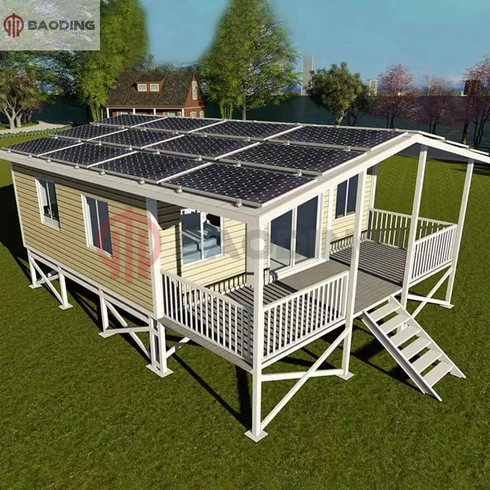 Expandable container house of solar energy system