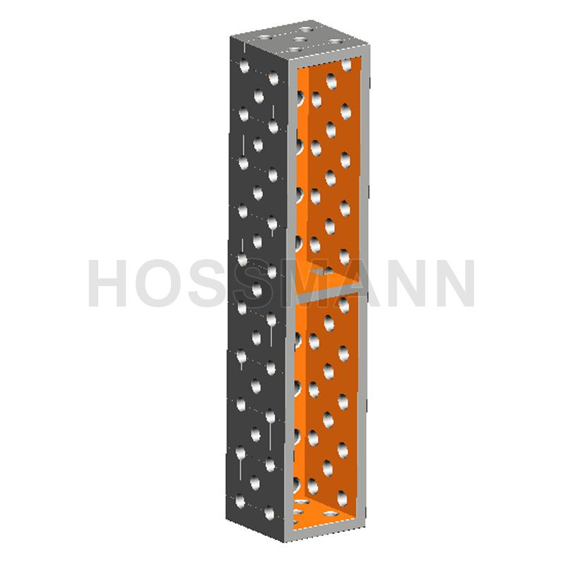 U-shaped square box - steel parts