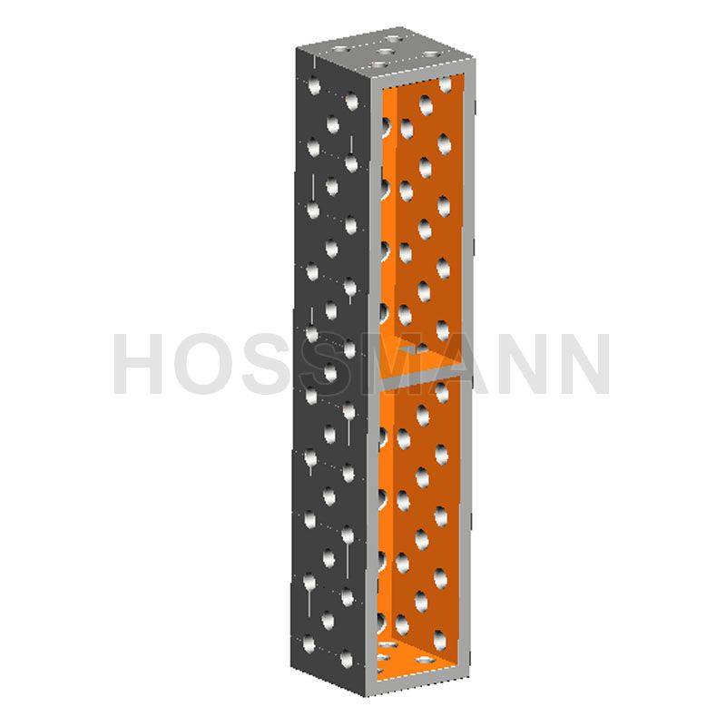 U-shaped square box - casting