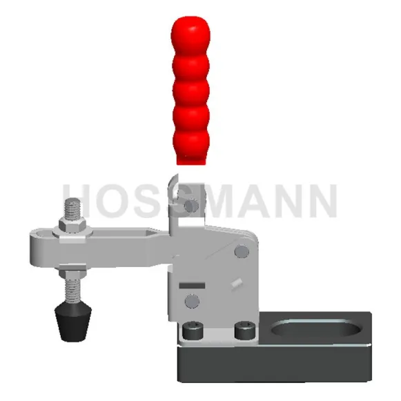 Square plate vertical quick clamp