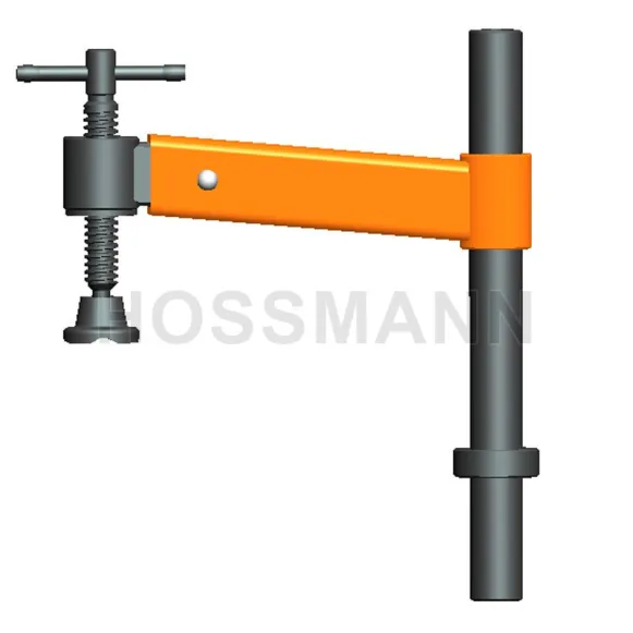 Compensating screw clamp (with movable handle)