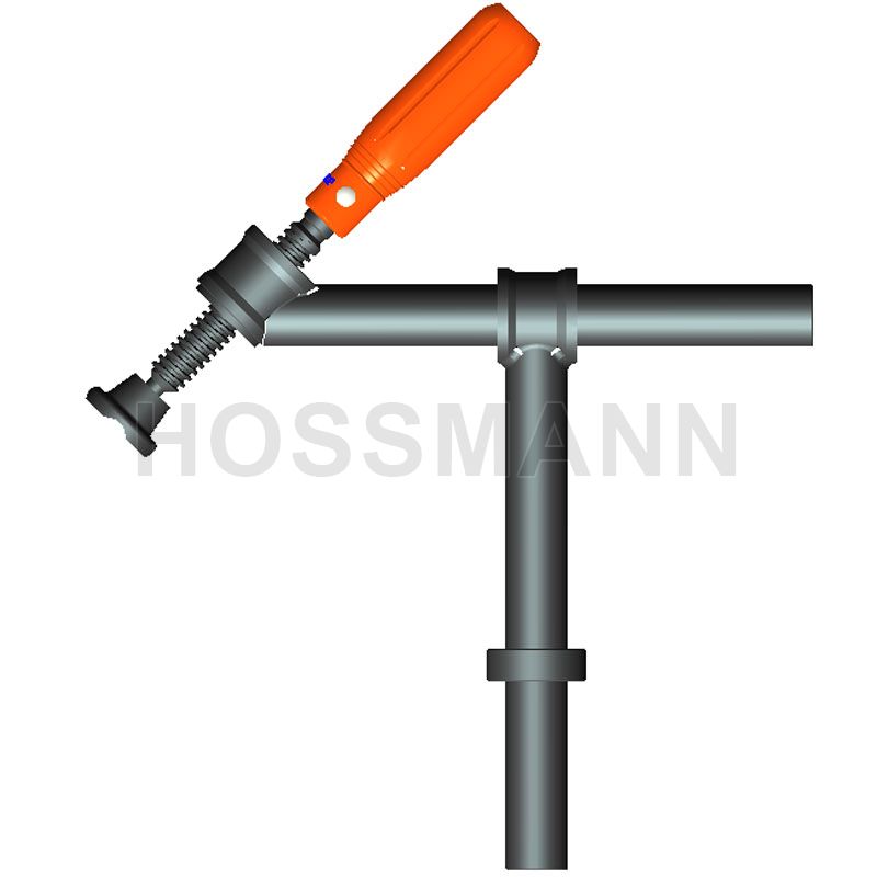 45° screw clamp (with rubber handle)