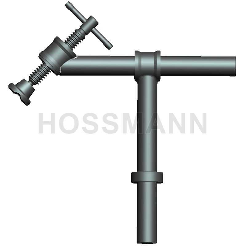 45° screw clamp (with movable handle)
