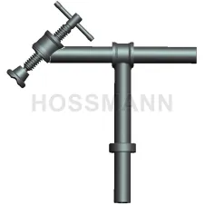 45° screw clamp (with movable handle)
