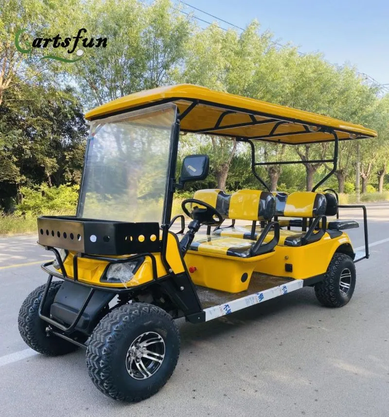 4+2 Seats 4 Wheel Electric Golf Cart