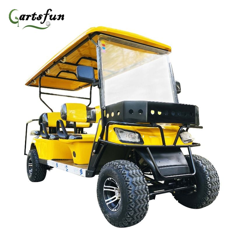 4+2 Seats 4 Wheel Electric Golf Cart