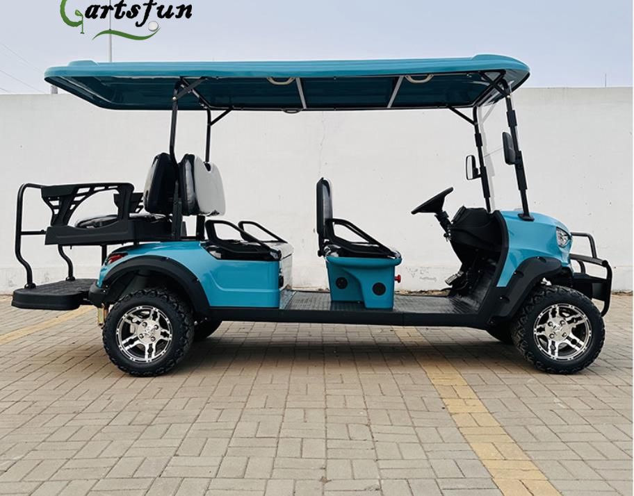 4+2 Seats 4 Wheel Gas Golf Cart