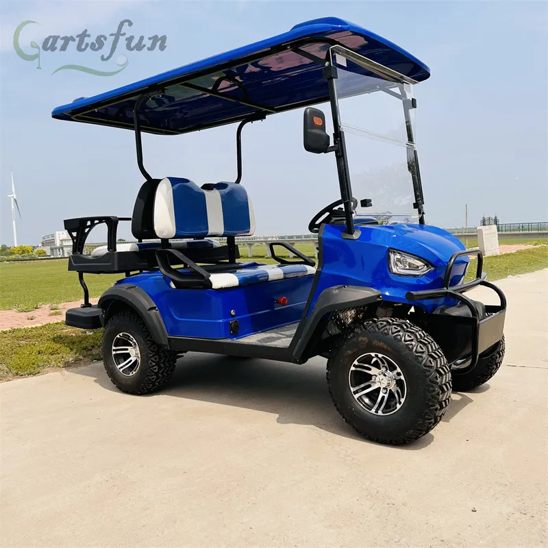 2+2 seater gas powered golf carts，4 person golf cart