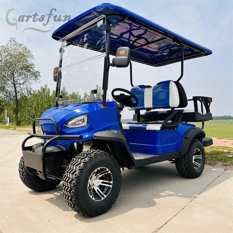 2+2 seater gas powered golf carts，4 person golf cart