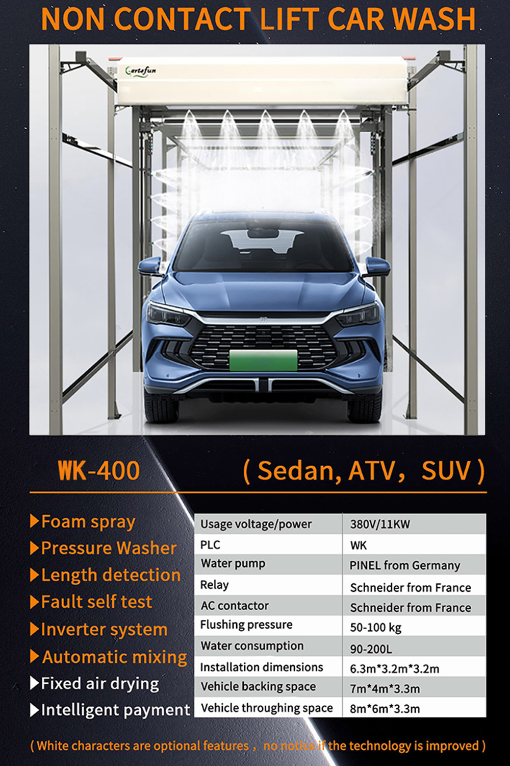 Intelligent Car Wash Machine, Touchless Car Washing Machine