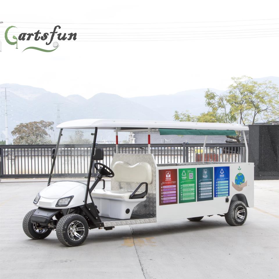 2 Seater Golf Cart,2 Seats Garbage Sorting Mobile Golf Cart